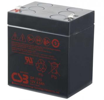 CSB Battery GP1245 12V 4,5AH Blei-Akku (AGM) schmale Anschlüsse | ZDIS