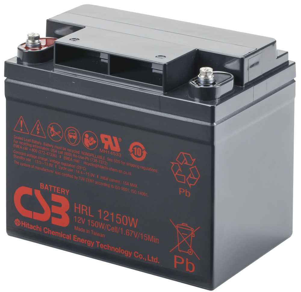 CSB Battery HRL12150W 12V 37,5AH Blei-Akku (AGM) | ZDIS